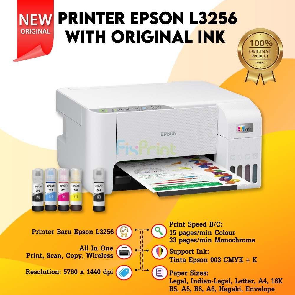 Jual Printer Epson EcoTank L5290 L5296 L3250 L3256 All In One WIFI ...
