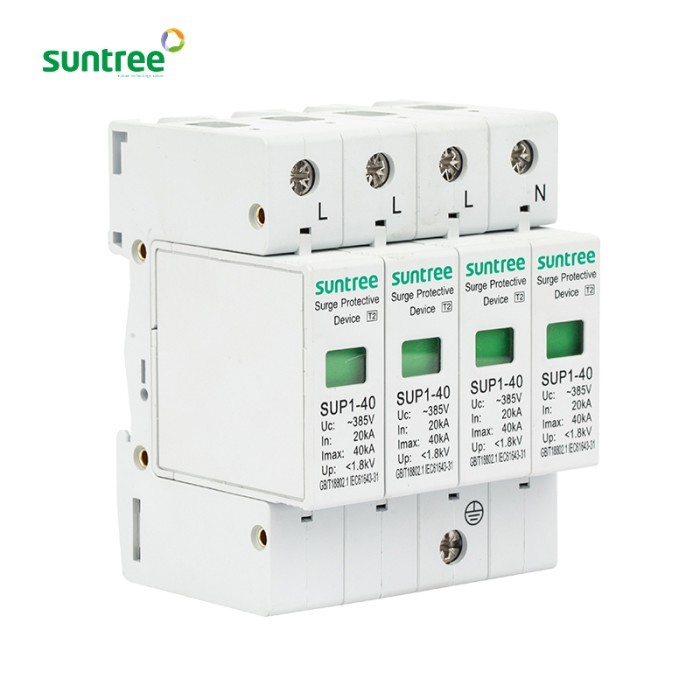 Jual HARGA DISC - AC SPD Surge Protection Device SUNTREE 3 Phase 4 Pole ...