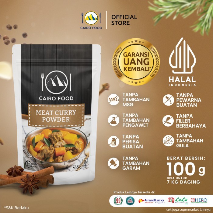 Jual Bubuk Kari Daging Cairo Food - 100 gram | Shopee Indonesia