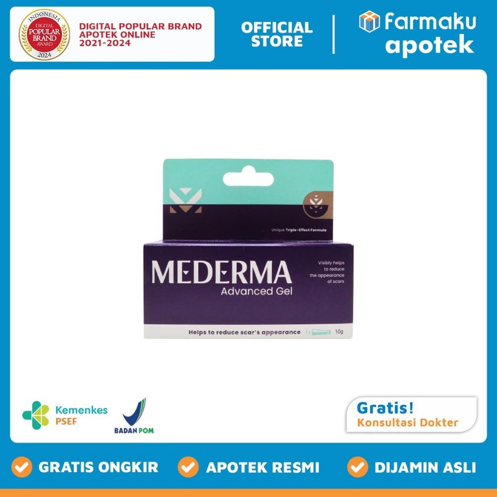 Jual Mederma Advanced Gel Tube 10 gr - TMG | Shopee Indonesia