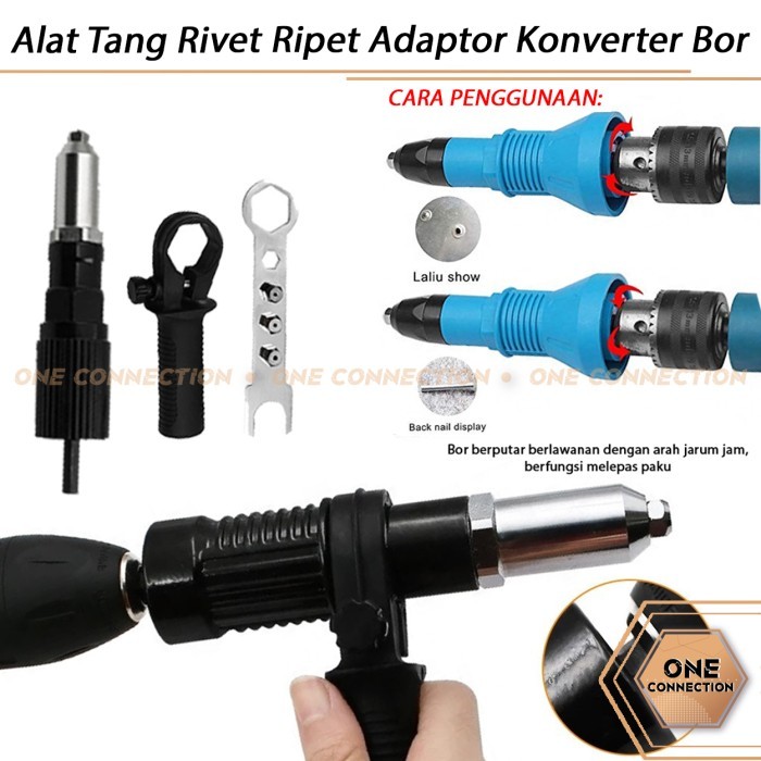 Jual Jual [READY] Alat Tang Rivet Ripet Adaptor Konverter Bor Paku ...