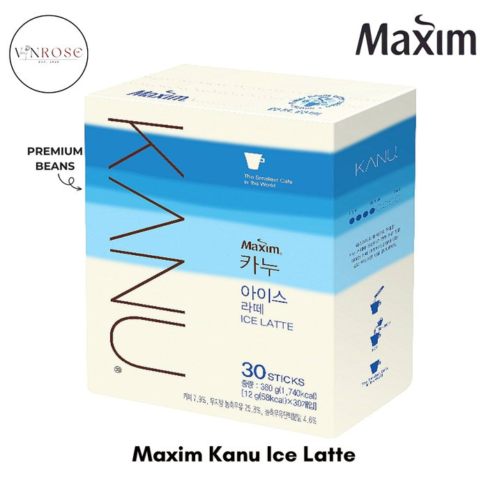 Jual [30 Sachet] Maxim Kanu Ice Latte Kopi Kemasan Korea Maxim Coffee ...