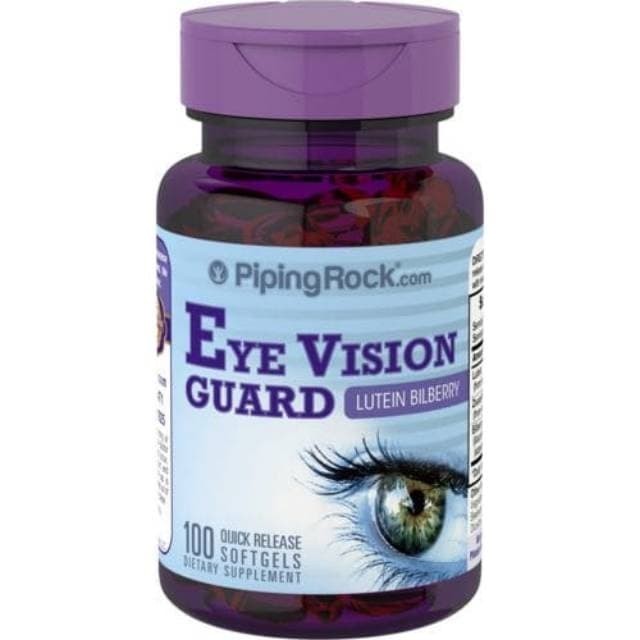 Jual Pipingrock eye vision guard lutein bilberry zeaxanthin isi 100 ...
