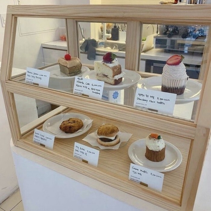 Jual NEW food display etalase makanan roti customize cafe resto hotel ...