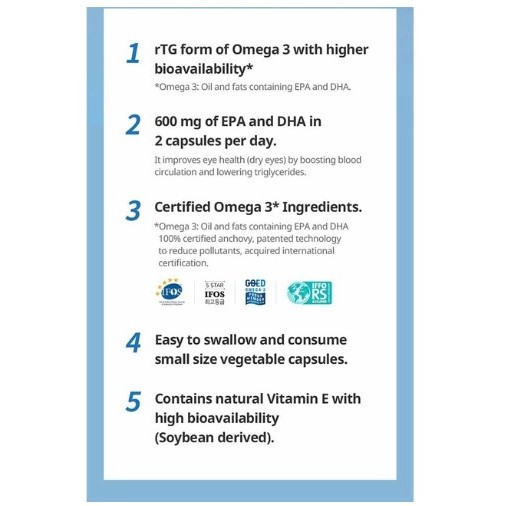 Jual ATOMY rTG Omega 3 Korean | Menurunkan kolesterol darah menjadi ...