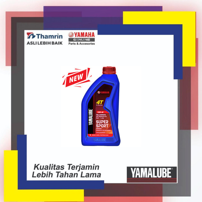 Jual YAMALUBE SPR SPORT 4T,1 LTR,SL 10W-40 MA / OLI MESIN SUPER SPORT 1 LIT | Shopee Indonesia