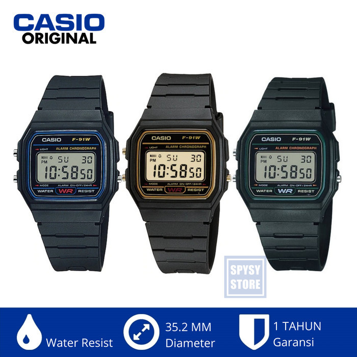 Jual Casio Retro Original F91 Jam Tangan Digital F91W Classic Model ...
