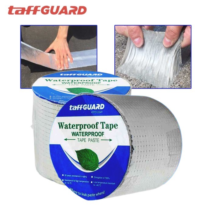Jual Lakban Anti Bocor TaffGUARD Aluminium Foil Butyl Tape Waterproof | Shopee Indonesia