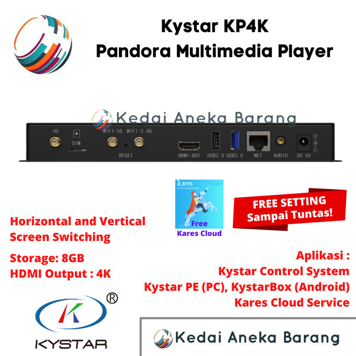 Jual Produk Terbaik] Kystar KP4K Pandora Multimedia Player LED ...