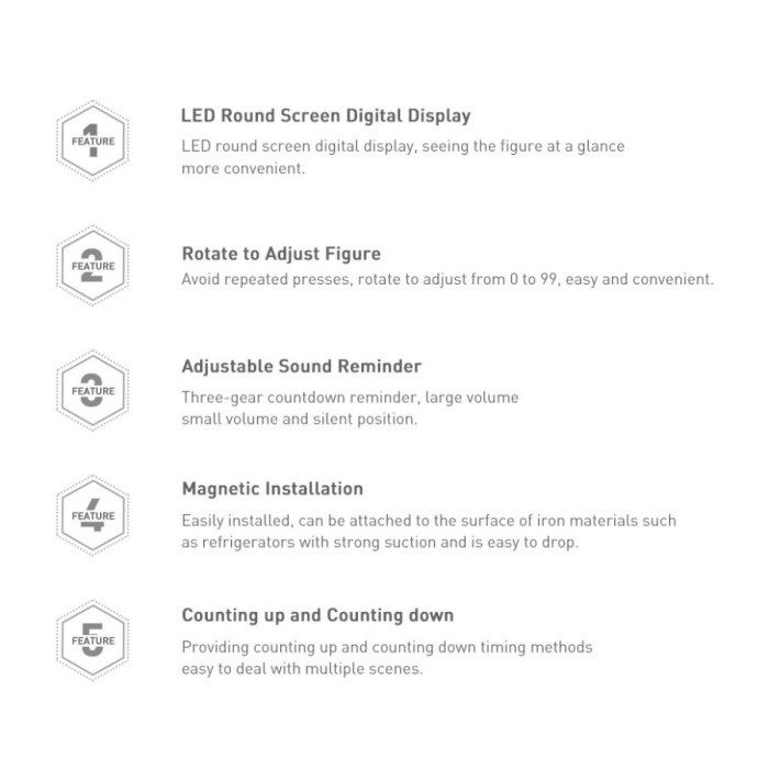 Jual BASEUS HEYO PRO ROTATION TIMER DIGITAL COUNTDOWN - FMDS | Shopee ...