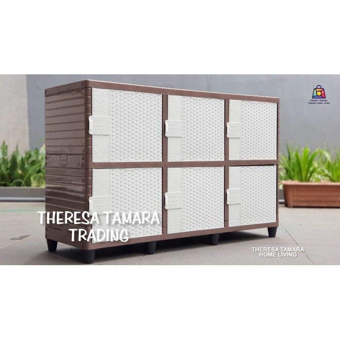 Jual Lemari Plastik Rak Tv Lcd Meja Tv Led Club Fta 2 Alfa 2 X 3 Triple 6 Pintu New Design ...