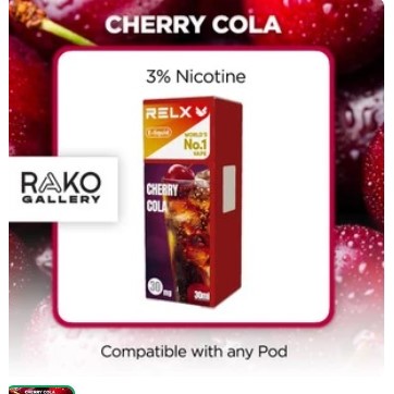 Jual Relx Liquid Salt Nic 30ml Cherry Cola | Shopee Indonesia