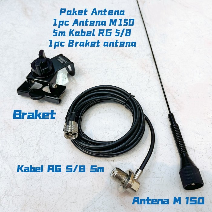 Jual Paket Antena HT dan RIG Mobil Antena M150 | Shopee Indonesia