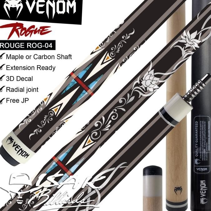 Jual Produk Baru!! Venom Rogue Rog-04 Pool Cue - Radial Maple Carbon ...