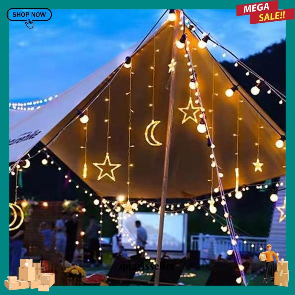 Jual Ready Stock 2025 Lampu Hias Lampu Ramadhan Lampu Bulan Bintang ...