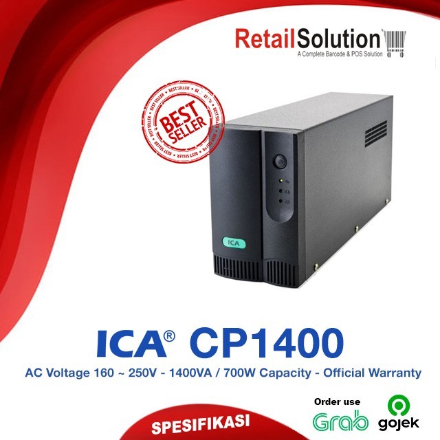 Jual UPS 1400VA 700W - ICA CP1400 / CP-1400 / CP 1400 Unit Baru / Segel - Garansi Resmi | Shopee ...