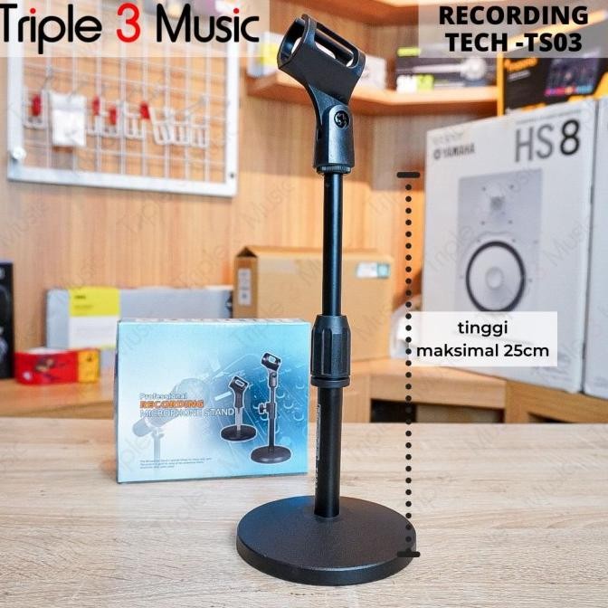 Jual Recording Tech Ts03 Stand Mic Meja Podcast Podium Premium Bahan ...
