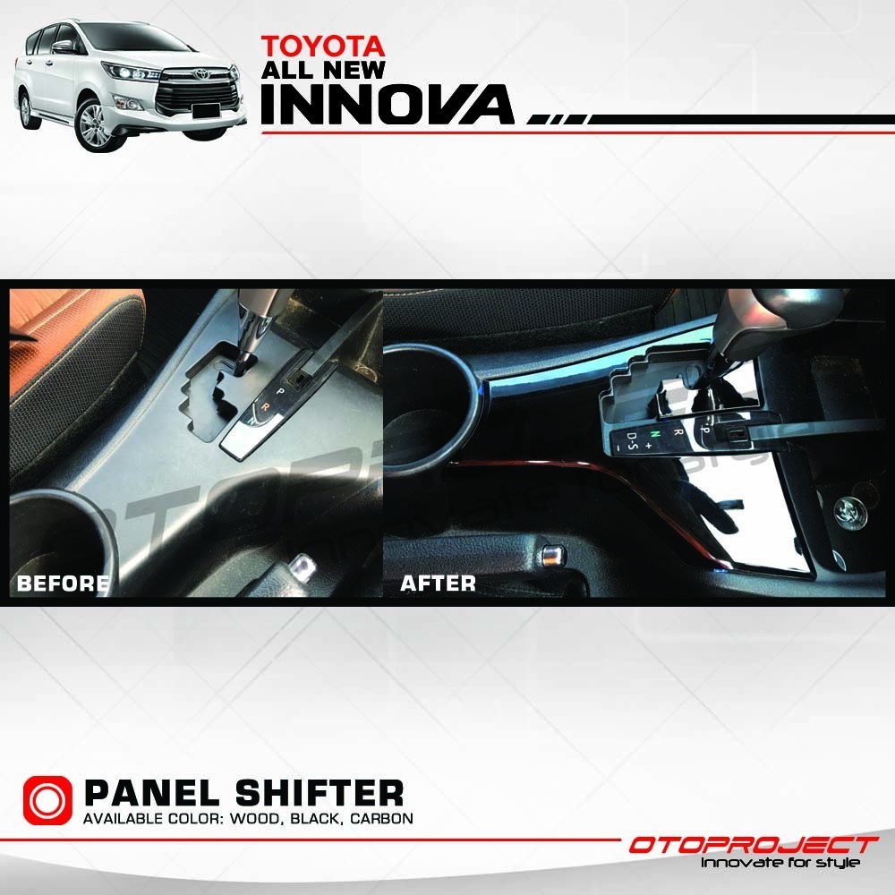 Jual Otoproject - Panel Shifter A/T A.N Innova 2016 Carbon | Cover ...