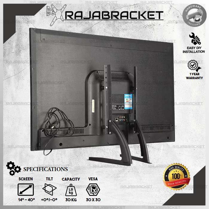 Jual Bracket Tv Kaki 24"~ 43" Bracket Standing Kaki Tv Led Lcd Uhd ...