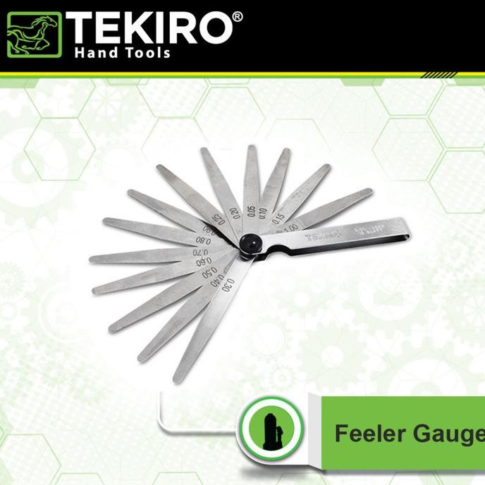 Jual Produk Baru!! tekiro feeler gauge 13 blade alat pengukur seting ...