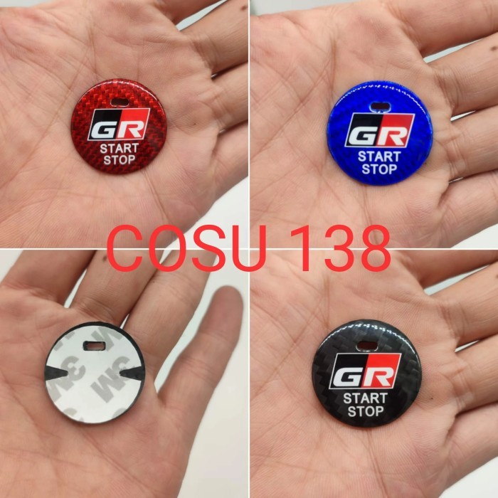 Jual COVER TOMBOL START STOP ENGINE GR ORIGINAL CARBON KEVLAR TOYOTA ...
