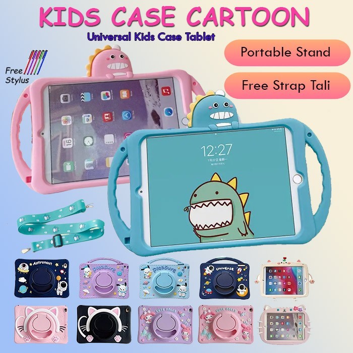 Jual Advan Tab VX Lite 10.4 Soft Case Dino Grip Stand Kids Cover ...