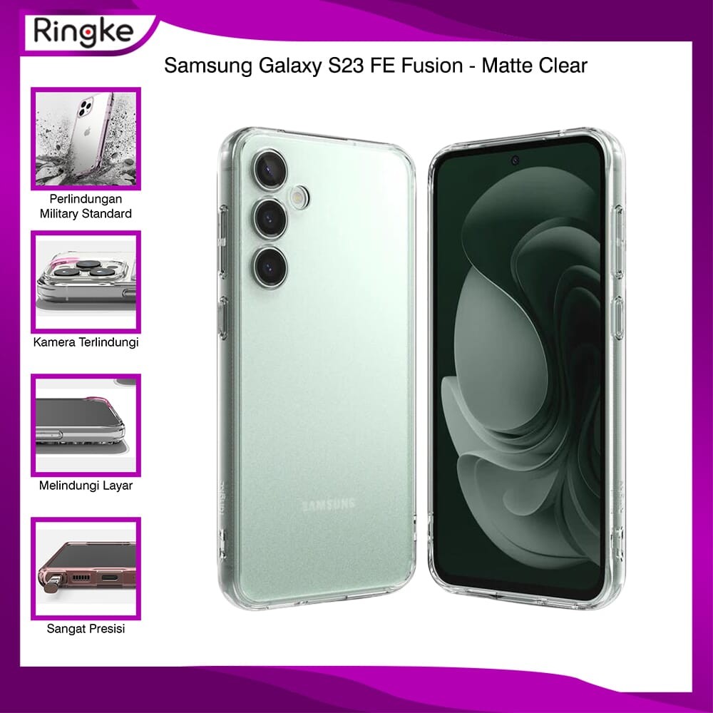 Jual Ringke Samsung S23 FE Fusion Matte Clear Casing Softcase Tahan ...