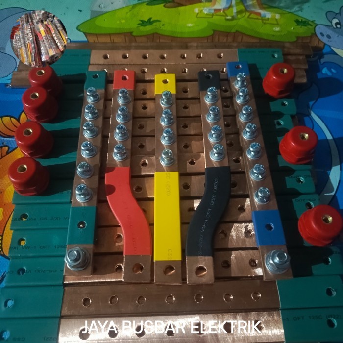 Jual Busbar Rst + Netral + Grounding Uk 205 Panjang@20 Cm Untuk ...