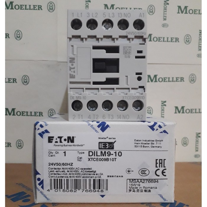 Jual Dilm9-10(24Vac) Contactor Eaton Moeller | Shopee Indonesia