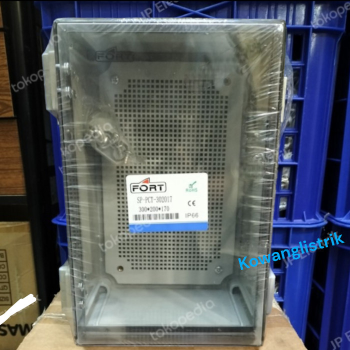 Jual Fort Junction Box Panel Abs 300X200X170 Mm Transparant + Base ...