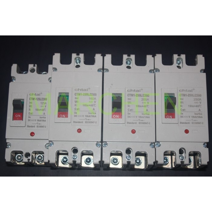Jual Mccb Mcb Nfb Dc Pv 125A 160A 200A 250A 2P 2 Pole 440Vdc Chtai ...