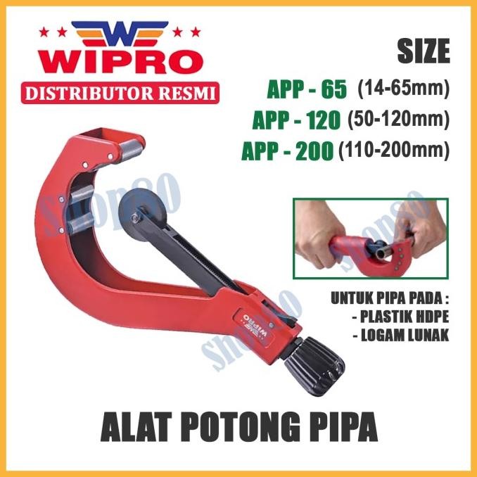 Jual Wipro Alat Potong Pipa Pemotong Plastik Besi Pipe Cutter 65 120 ...