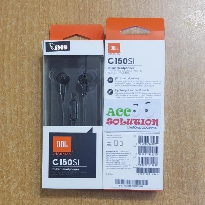 Jual JBL C150 Handsfree, Handset, Earphone Original 100% | Shopee Indonesia