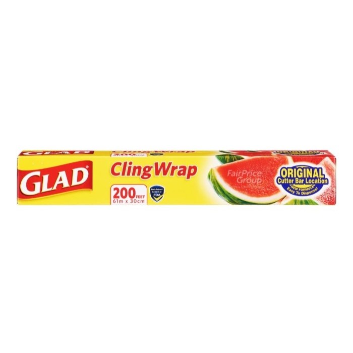 Jual GLAD Cling Wrap for Food 200Ft (good quality for sticking ...