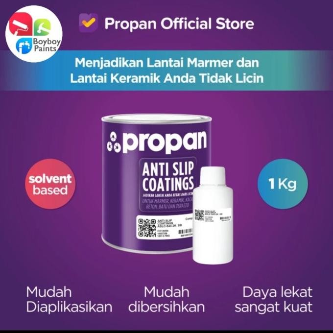 Jual Propan Anti Slip Coating 1 Kg Set Pelapis Lantai/ Keramik Anti ...