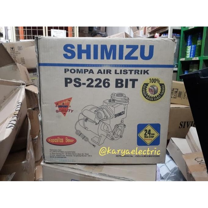 Jual Pompa Air Shimizu Garansi Non Auto Ps-226 Bit / Ps-226Bit Original ...