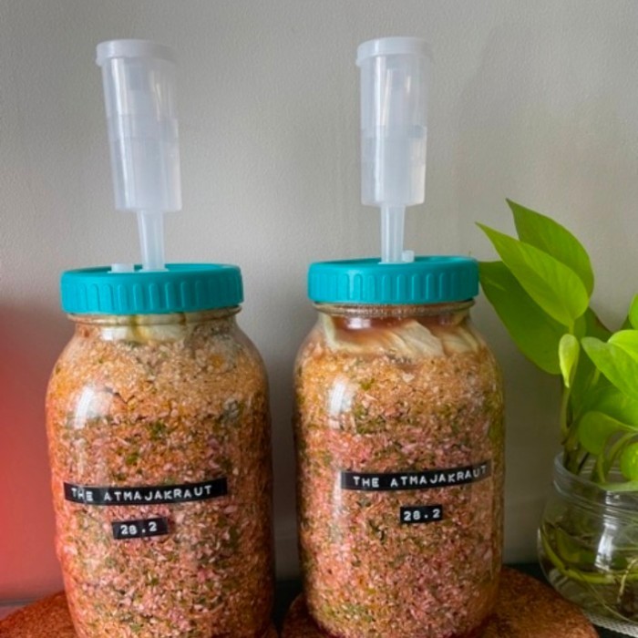 Jual BALL MASON JAR Fermentation Lids Wide Mouth tutup plastik ...