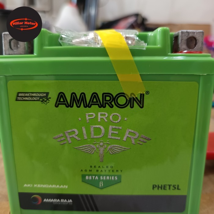Jual Aki Kering Motor Amaron Phet5L Gtz6V Ytz6V 12V 5.5Ah Vario Nmax ...