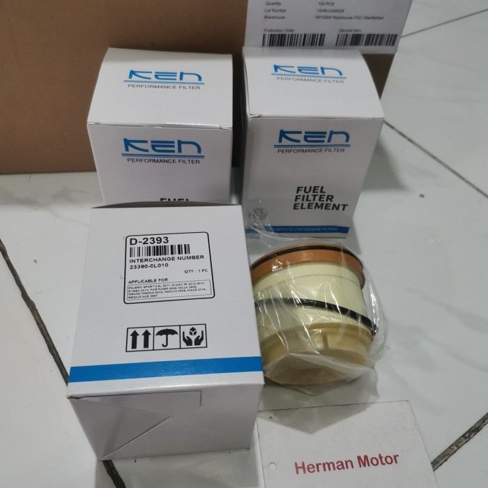 Jual KEN Fuel Filter Solar DIESEL : 2KD Innova Hilux Fortuner VNT 2004 ...