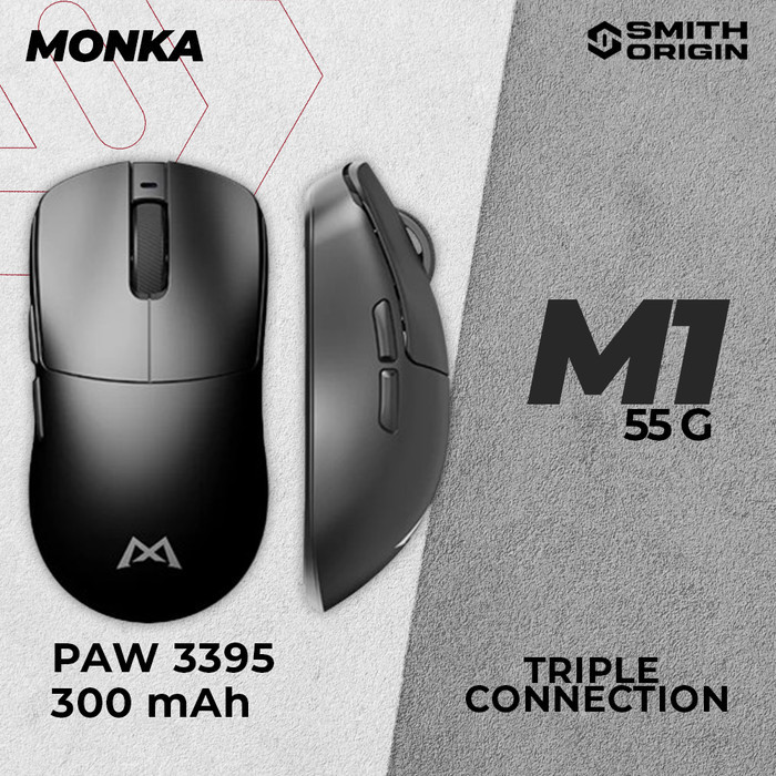 Jual Monka M1 Wireless 1Khz 55G Gaming Mouse | Shopee Indonesia