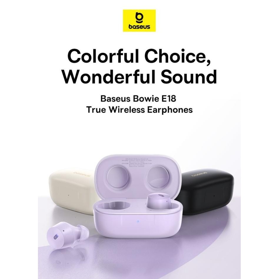 Jual Baseus Bowie E18 TWS Earphone Bluetooth Earbuds Bloetooth Erphone ...