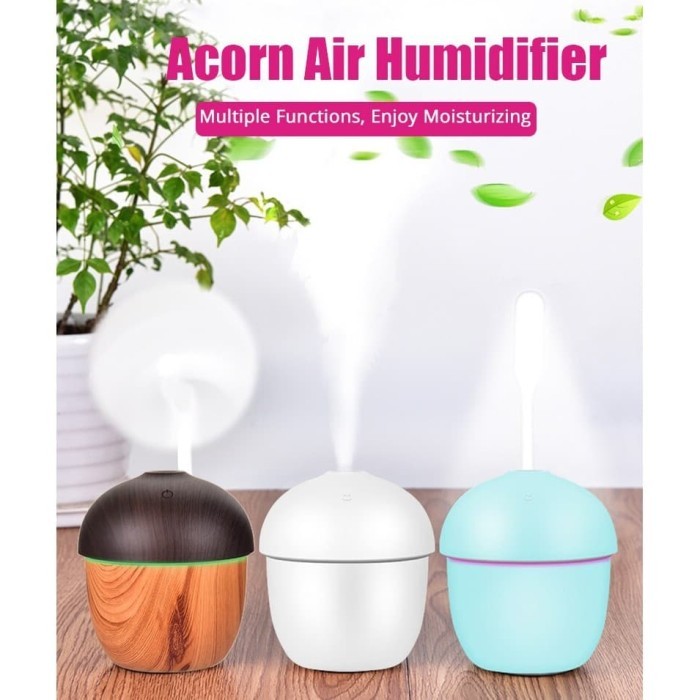 Jual USB Mini Acorn Air Humidifier 160ML with Fan and Light- RANDOM ...