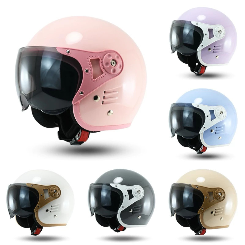 Jual Helm Cewe Bogo Hijab Friendly Bipplat Retro Brh 1 Fantay / El ...