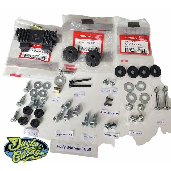 Jual BEBAS ONGKIR - baut baud body fullset honda win SEMI TRAIL ...