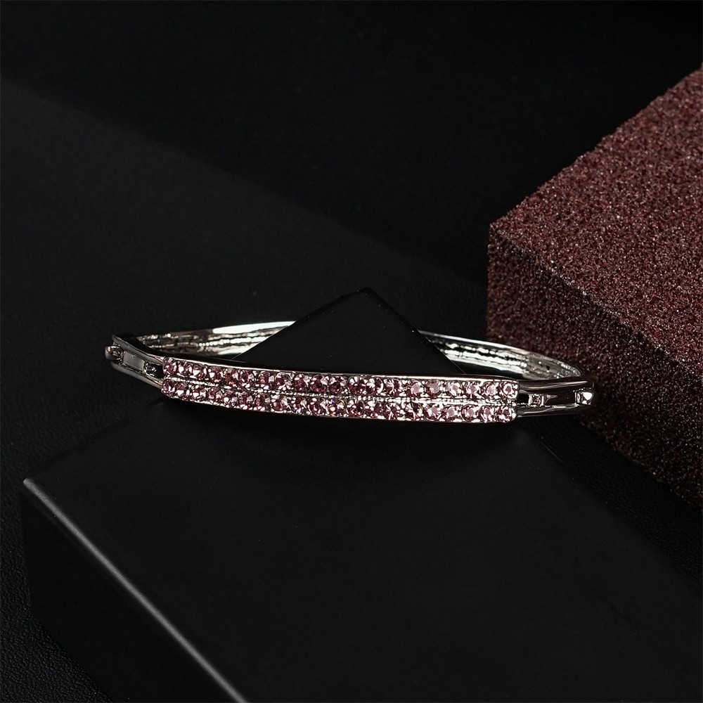 Jual Glamorousky Elegant Bangle with Purple Austrian Element Crystal GID1000000613 | Shopee ...