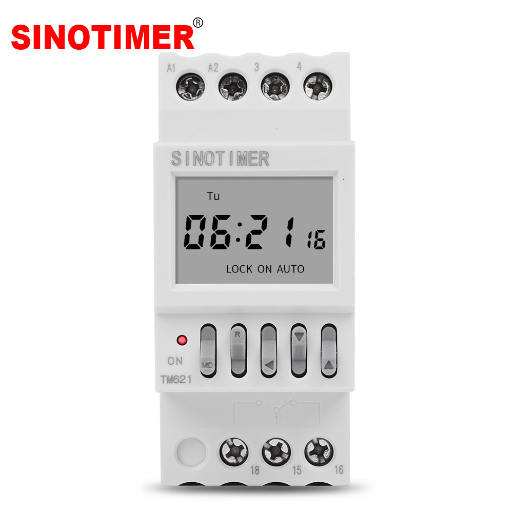 Jual New SINOTIMER Din Rail 7 Days Weekly Schedule Programmable Digital ...