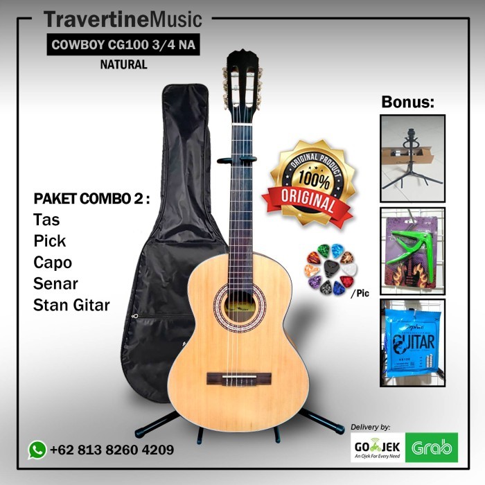Jual Gitar Junior Pemula akustik 3/4 Cowboy classic nylon original ...