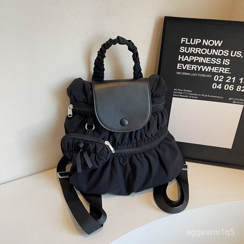 Jual Tas Ransel Wanita Mini Korean Style Bahan Nilon Tahan Air/Tas ...