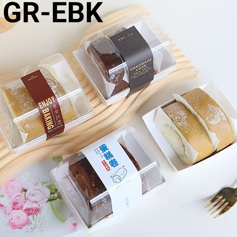 Jual GR-EBK Paper tray korean cake box kotak kue tutup mika sandwich ...