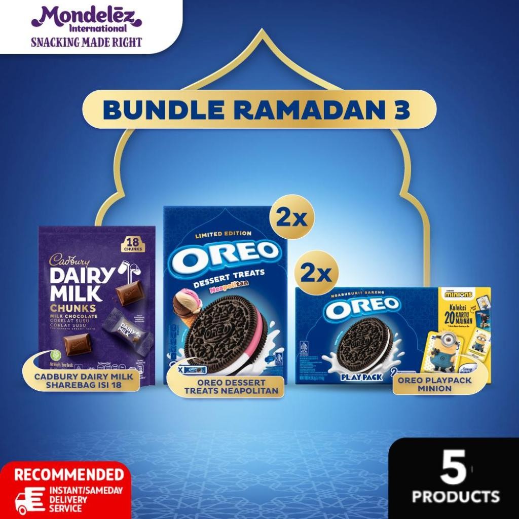 Jual [Bundle Ramadan] 2pc Oreo Playpack Minion + 2pc Oreo Dessert ...